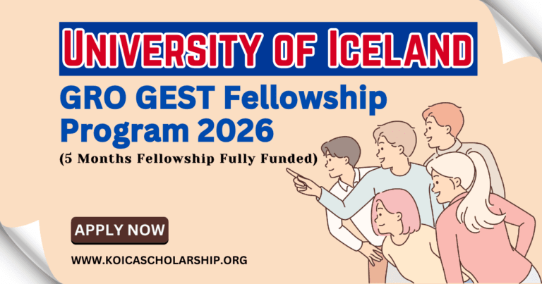 University of Iceland GRO GEST Fellowship Program 2026 (Fully Funded)