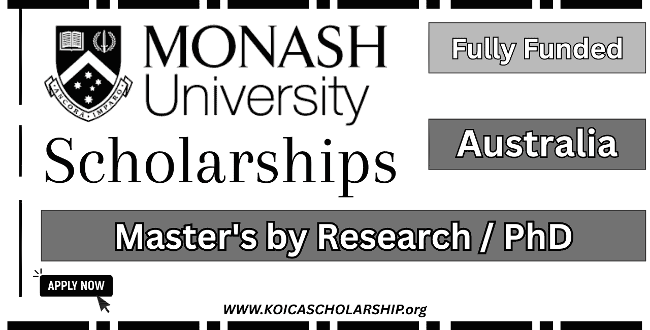 Australia Monash University Graduate Scholarship 2026-2027 (Fully Funded)